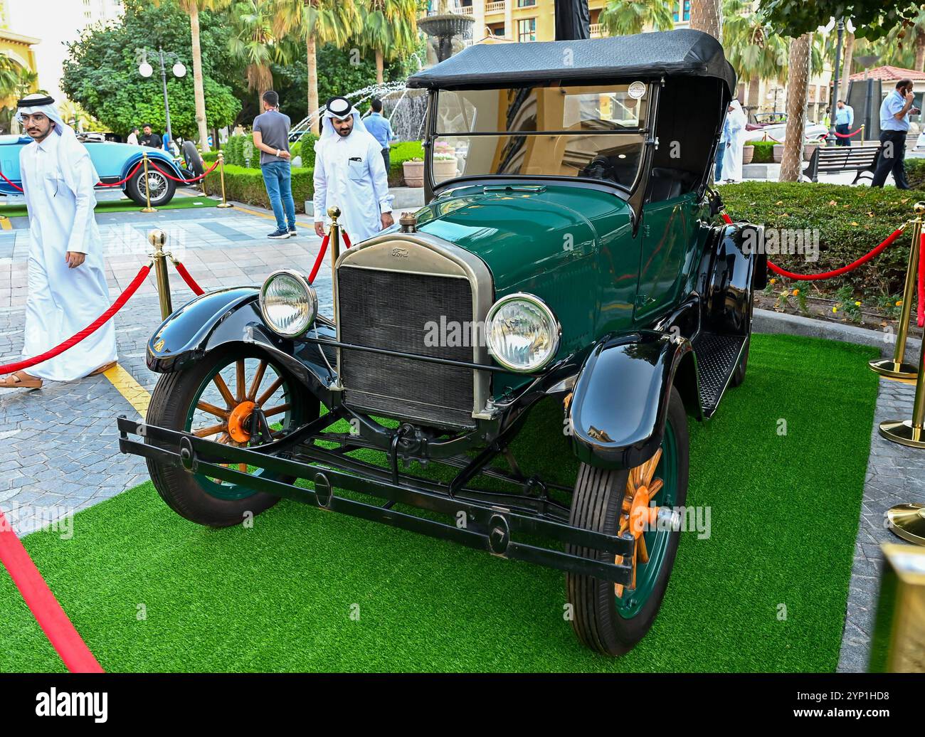 QATAR CLASSIC CARS EXHIBITION 2024 IN DOHA Rord-T 1927s classic car on display during the Qatar ...