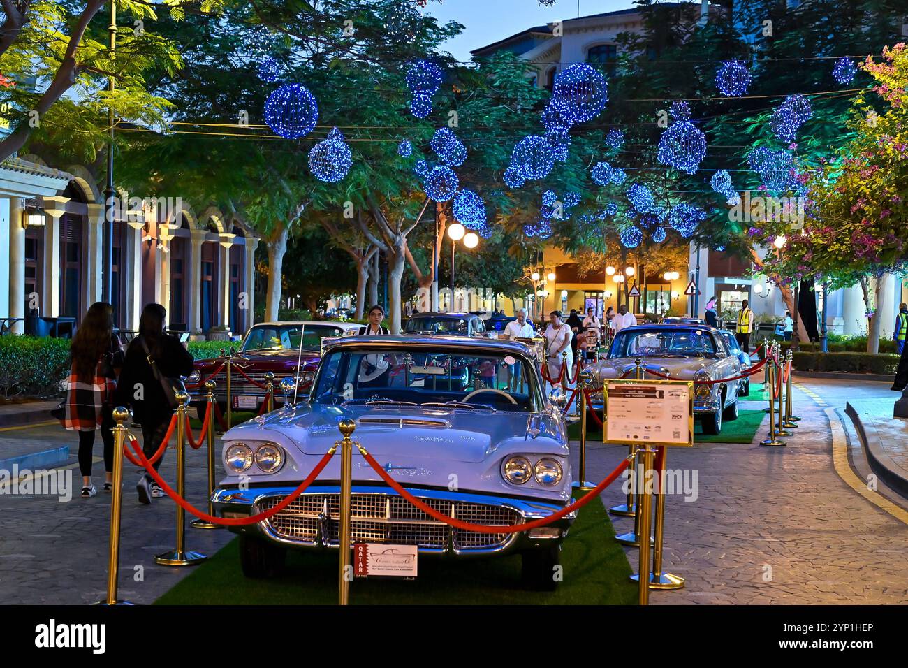 QATAR CLASSIC CARS EXHIBITION 2024 IN DOHA People visit vintage cars ...