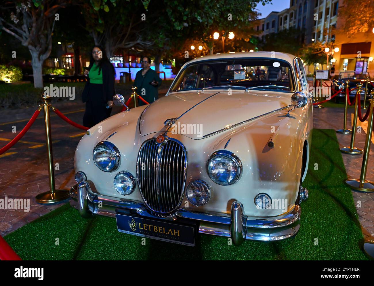 QATAR CLASSIC CARS EXHIBITION 2024 IN DOHA People visit vintage cars ...