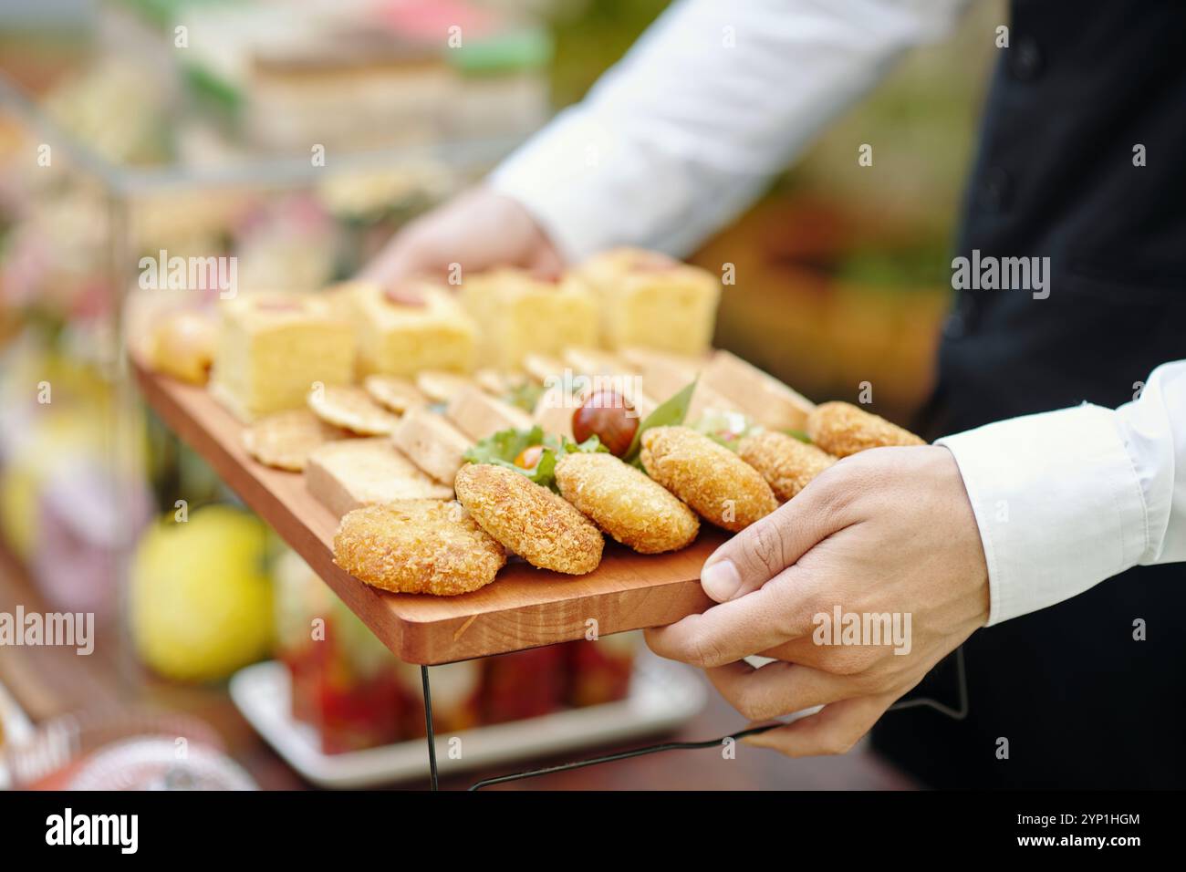 Preparing Delicious Appetizers for Event Catering Stock Photo - Alamy