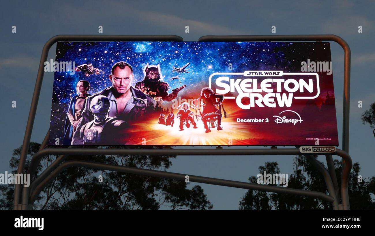 Los Angeles, California, USA 27th November 2024 Star Wars Skeleton Crew ...