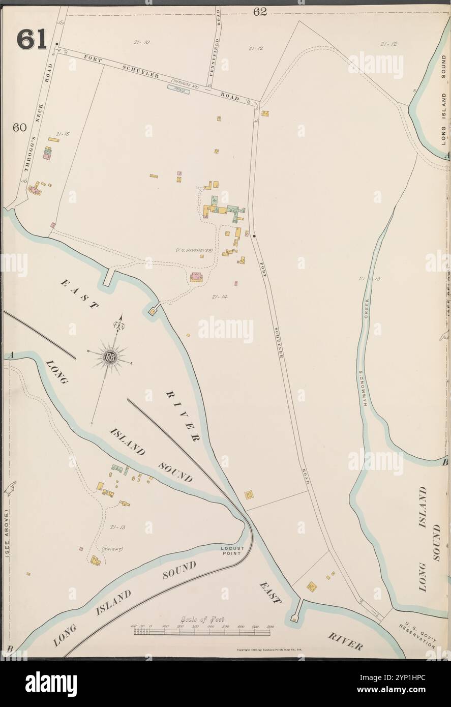 Bronx, V. A, Plate No. 61 [Map bounded by Fort Schuyler Rd., Long ...