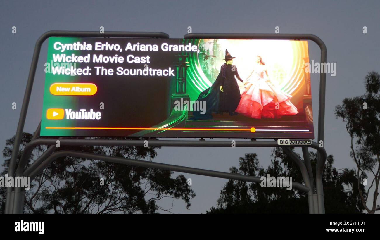 Los Angeles, California, USA 27th November 2024 Wicked Billboard with ...