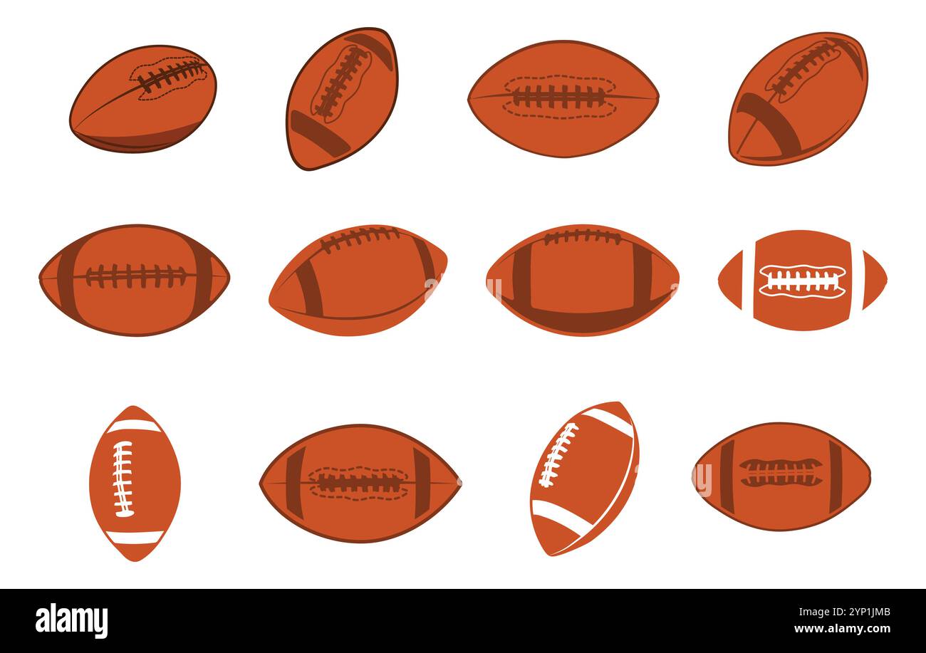 American football illustration, Football illustration, American ball ...