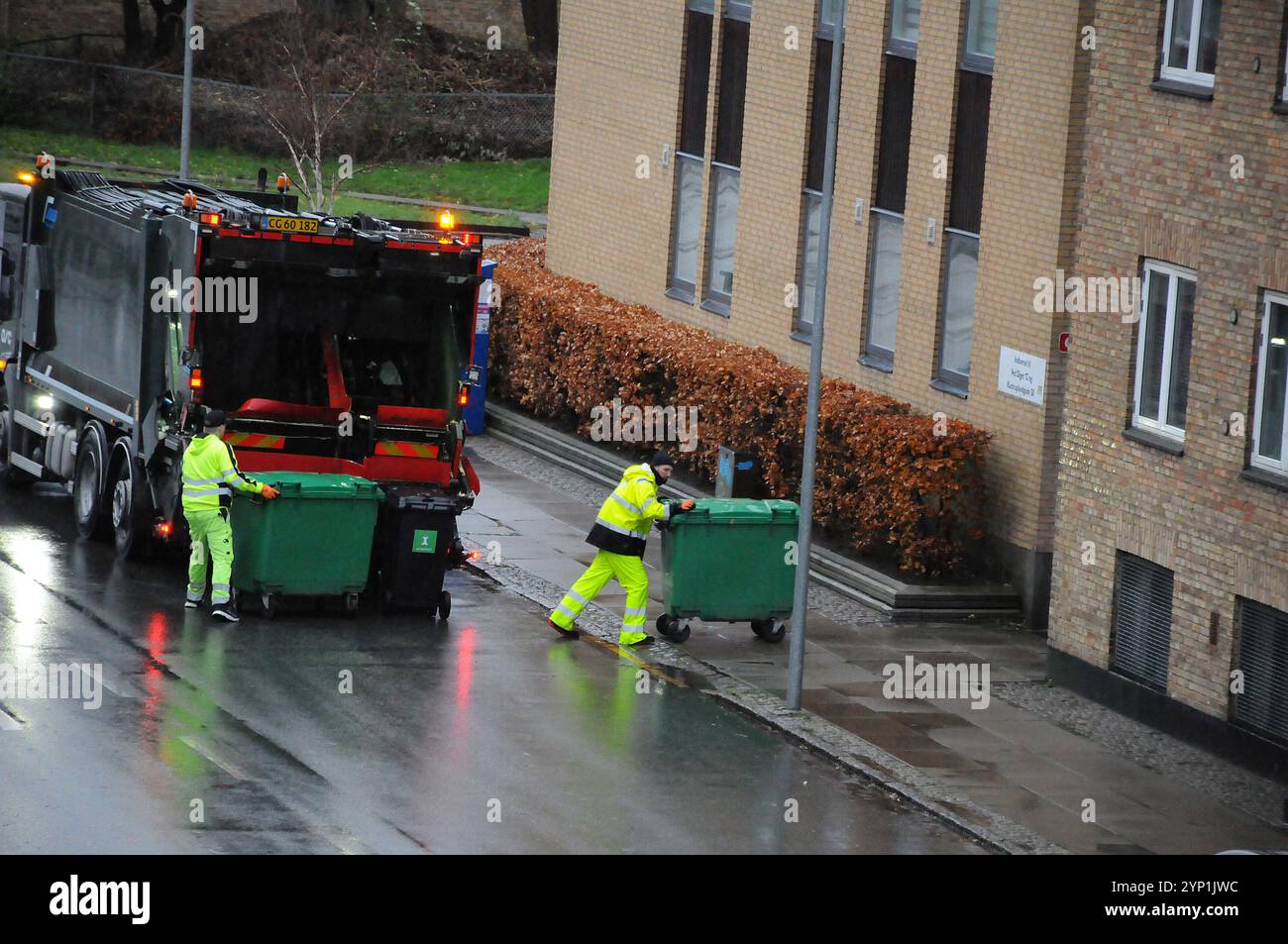 Copenhagen/ DenmarK/28 November 2024/ revonation truck or recycling ...