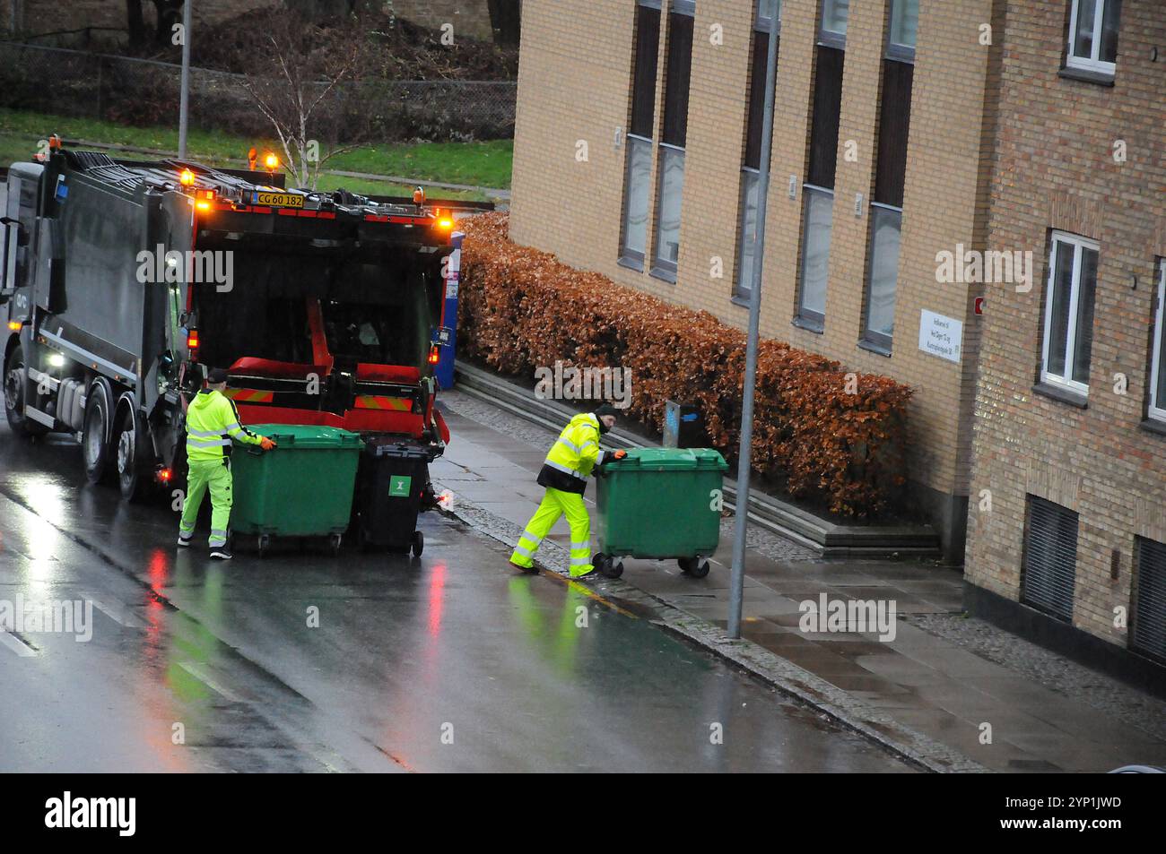 Copenhagen/ DenmarK/28 November 2024/ revonation truck or recycling ...