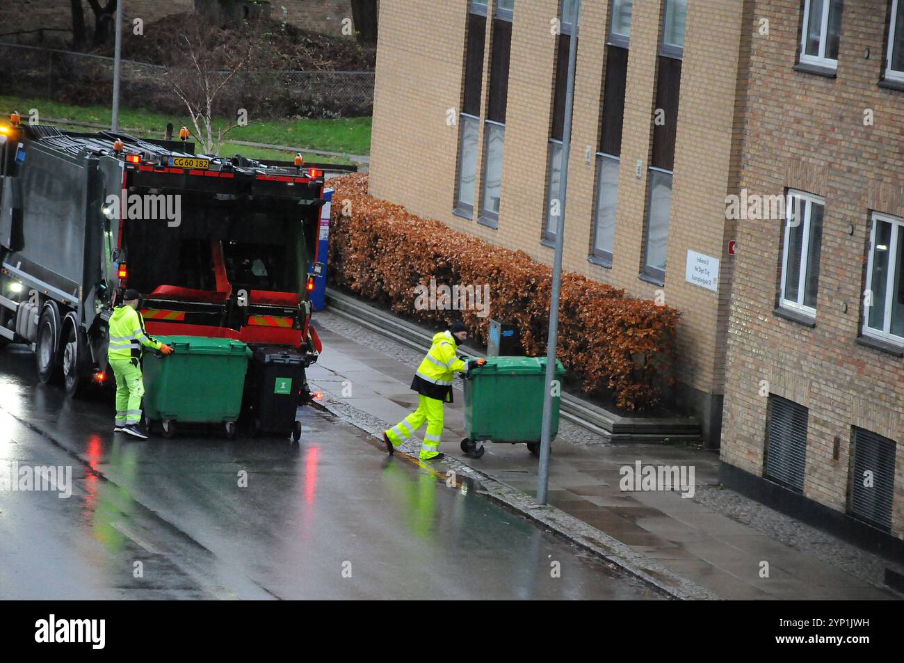 Copenhagen/ DenmarK/28 November 2024/ revonation truck or recycling ...