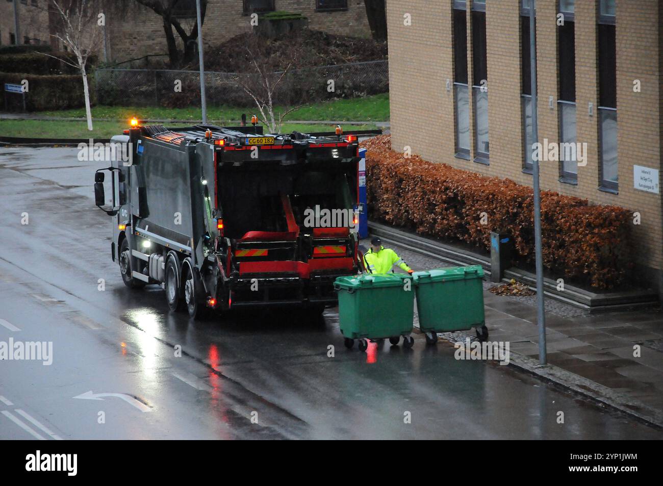 Copenhagen/ DenmarK/28 November 2024/ revonation truck or recycling ...