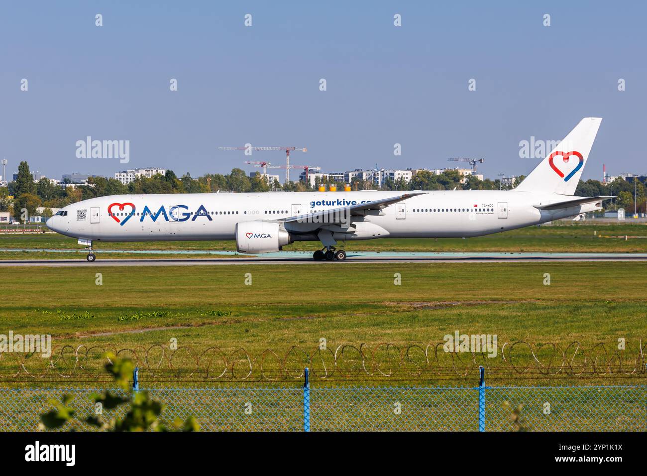 Warsaw, Poland - September 20, 2024: Mavi Gok Airlines MGA Boeing 777 ...