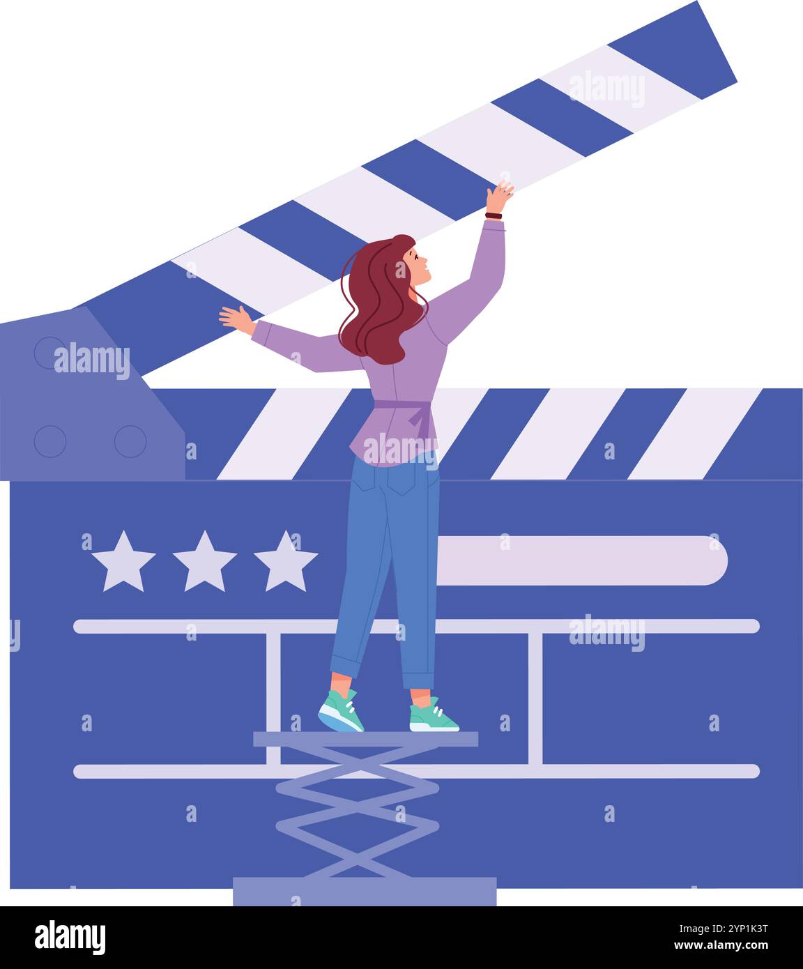 Documentary woman Stock Vector Images - Alamy