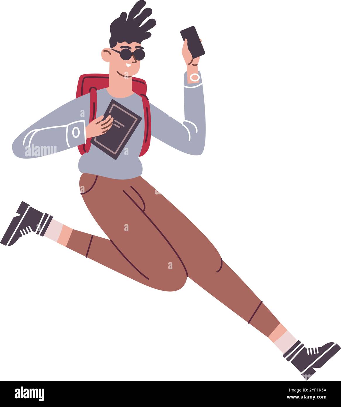 Handsome young man air Stock Vector Images - Alamy