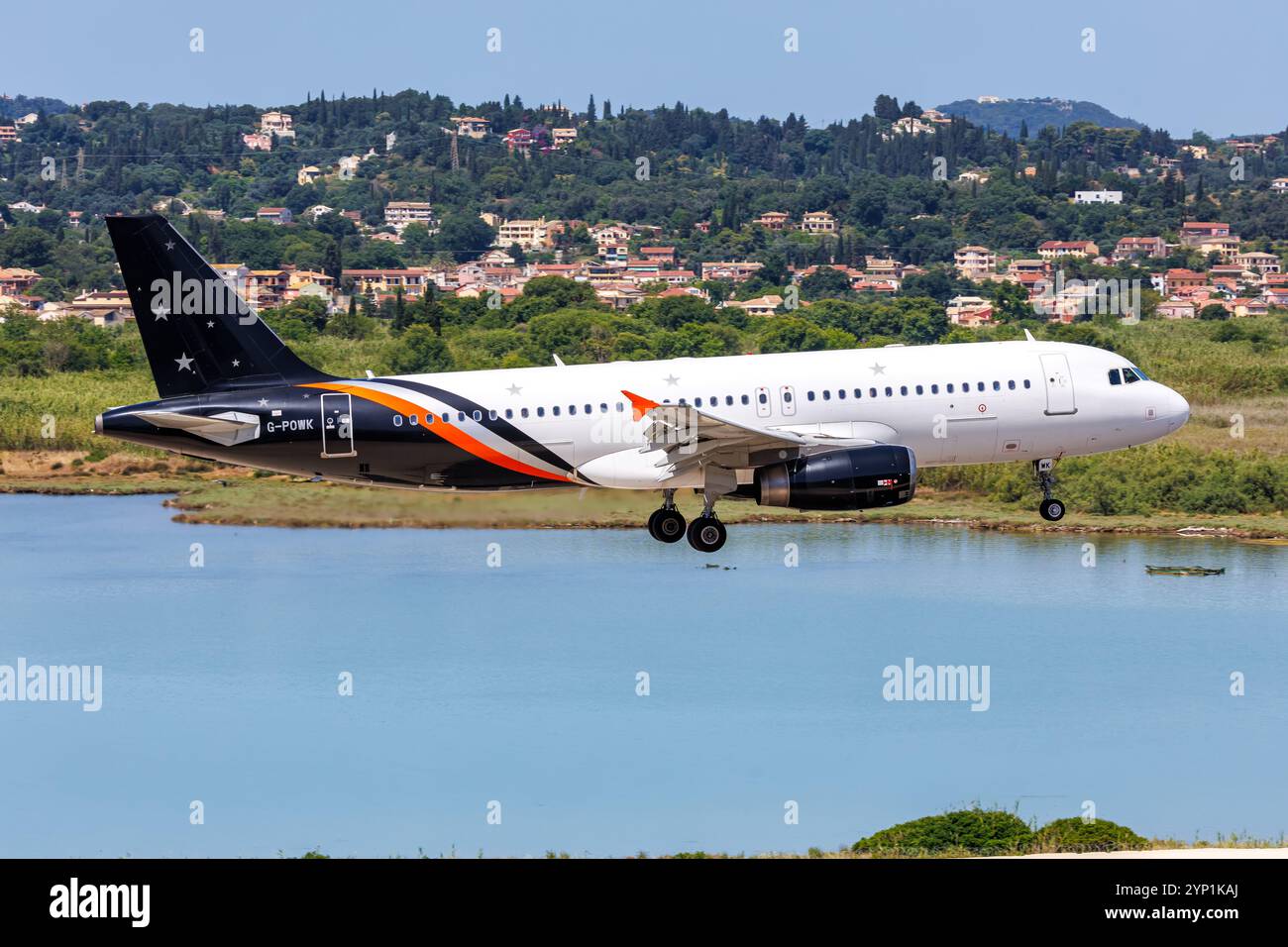 Corfu, Greece - June 7, 2024: Titan Airways Airbus A320 airplane at ...