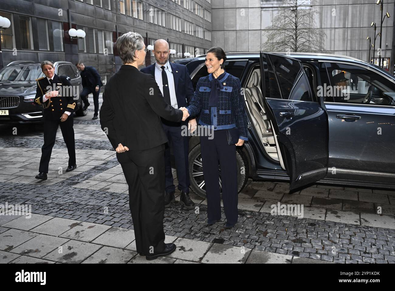 Crown Princess Victoria arrives at Formas' conference on oceans and ...