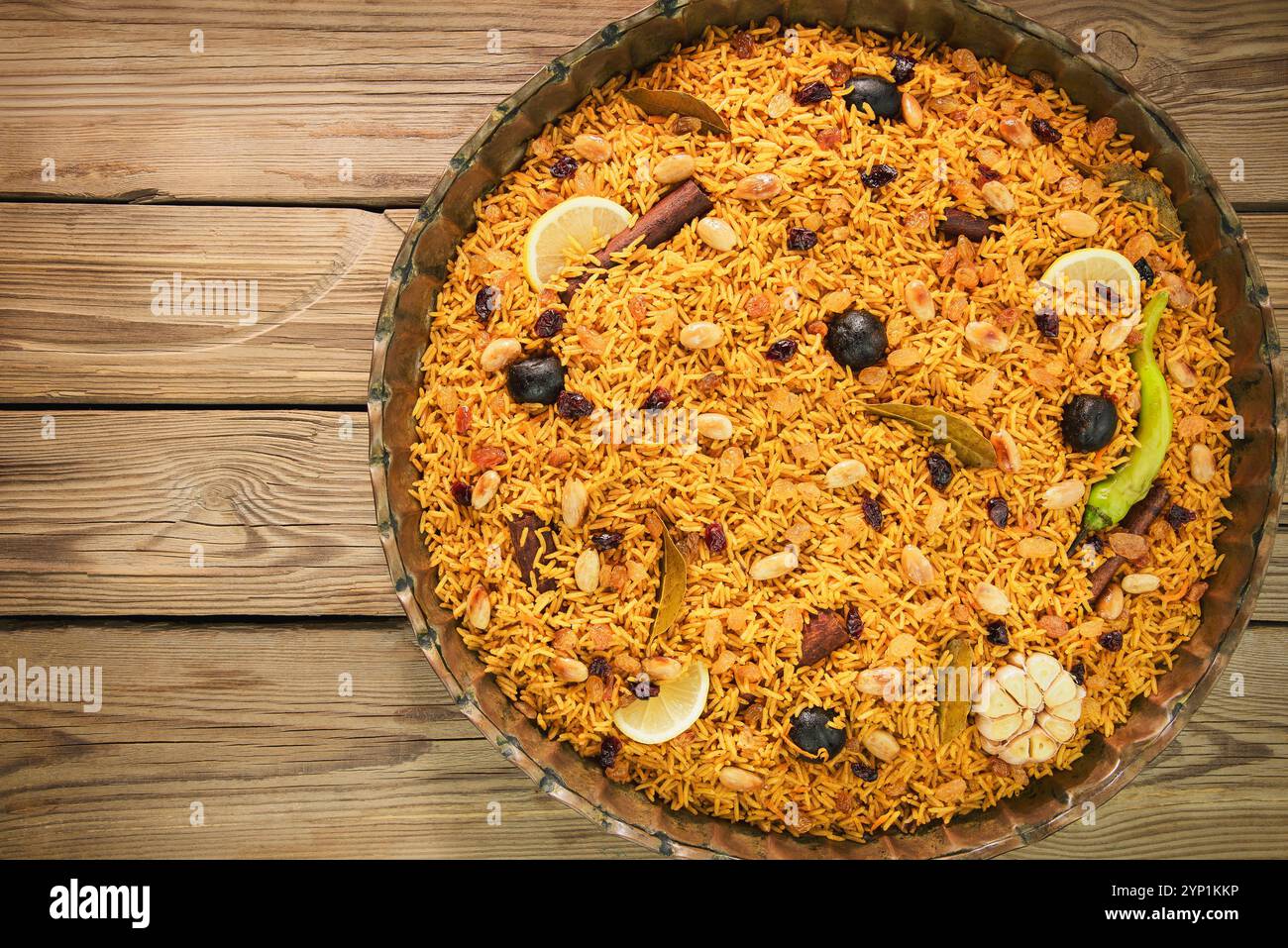 Arabic Cuisine; Arabic basmati rice with various of aromatic spices and ...