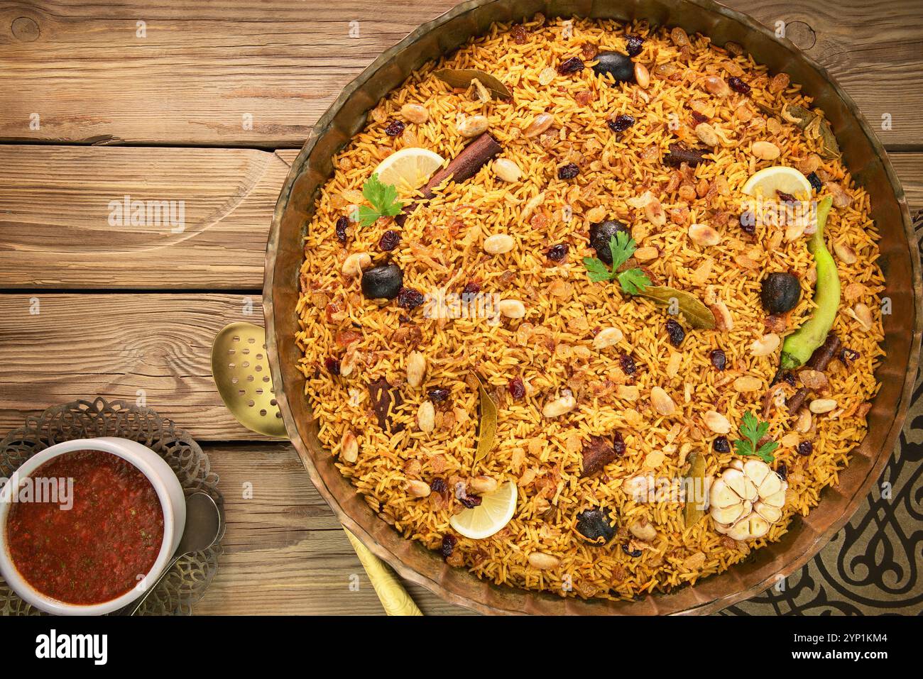 Arabic Cuisine; Arabic basmati rice with various of aromatic spices and ...