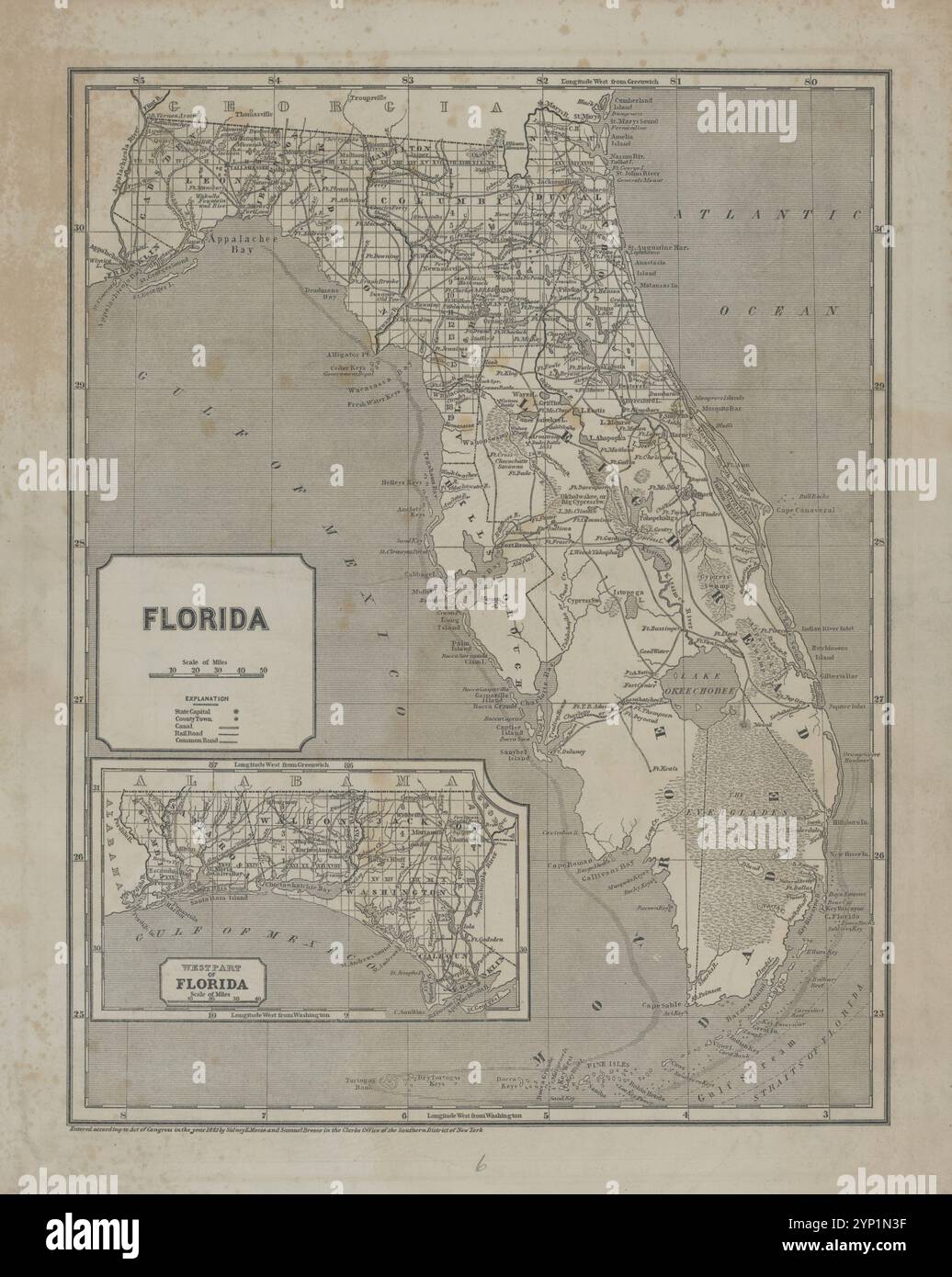 Florida. 1842 - 1845 by Morse, Sidney E. (Sidney Edwards), 1794-1871 ...