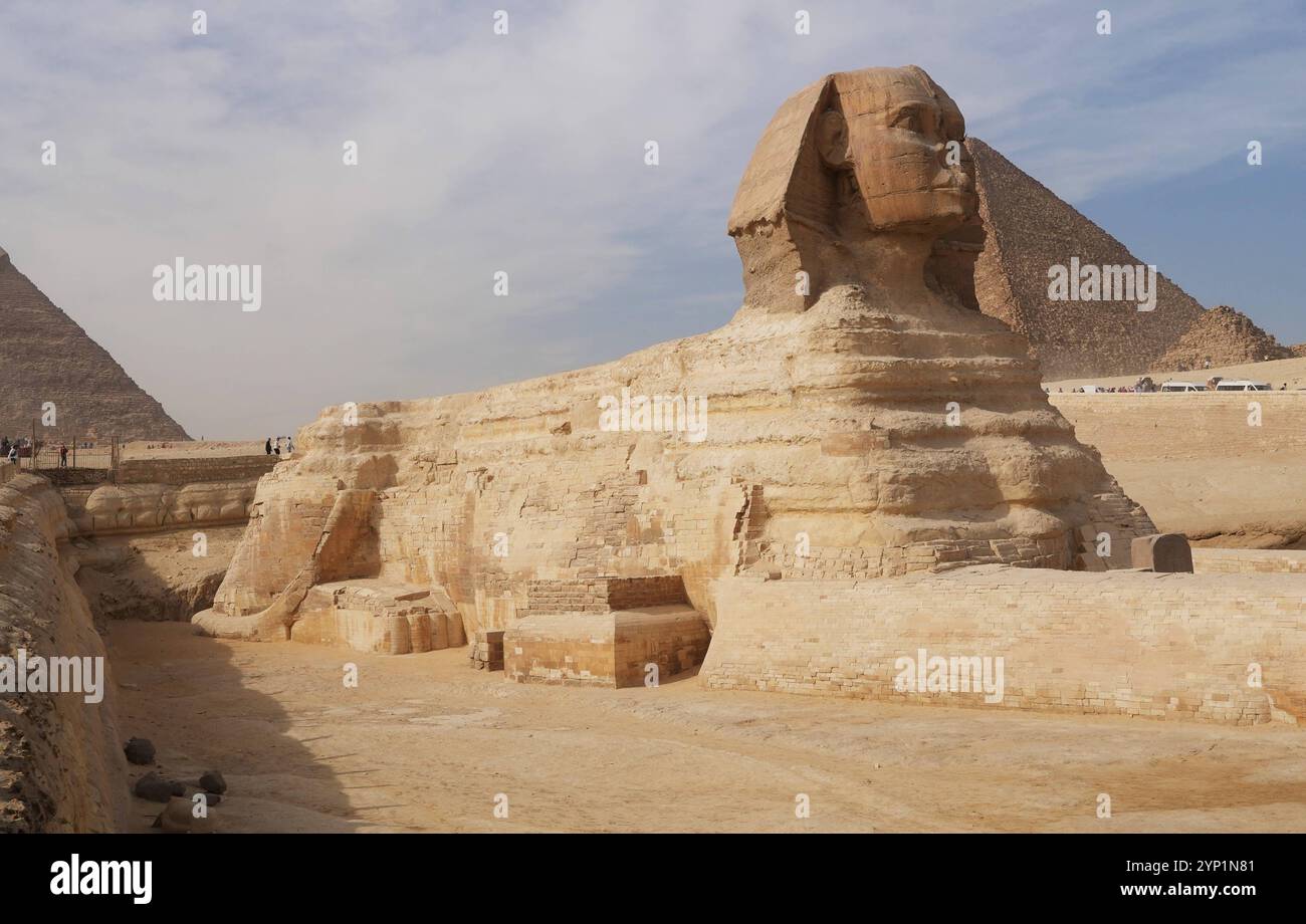 Kairo Ägypten, 20241124, Pyramiden, Giza, Gizeh, Grabanlagen, mit ...
