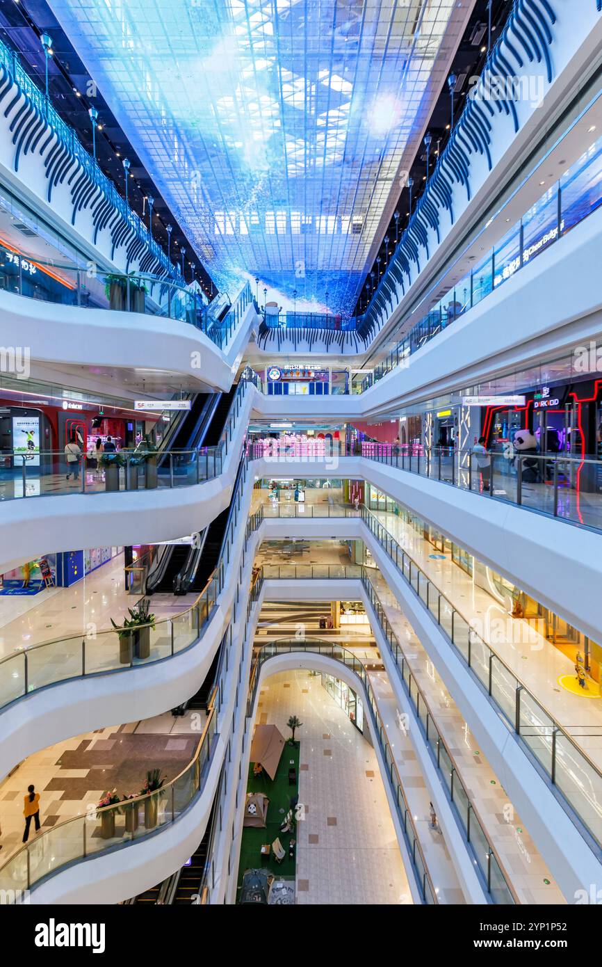 Shenzhen, China - April 4, 2024: Shenzhen Longgang Wanda Plaza Shopping ...