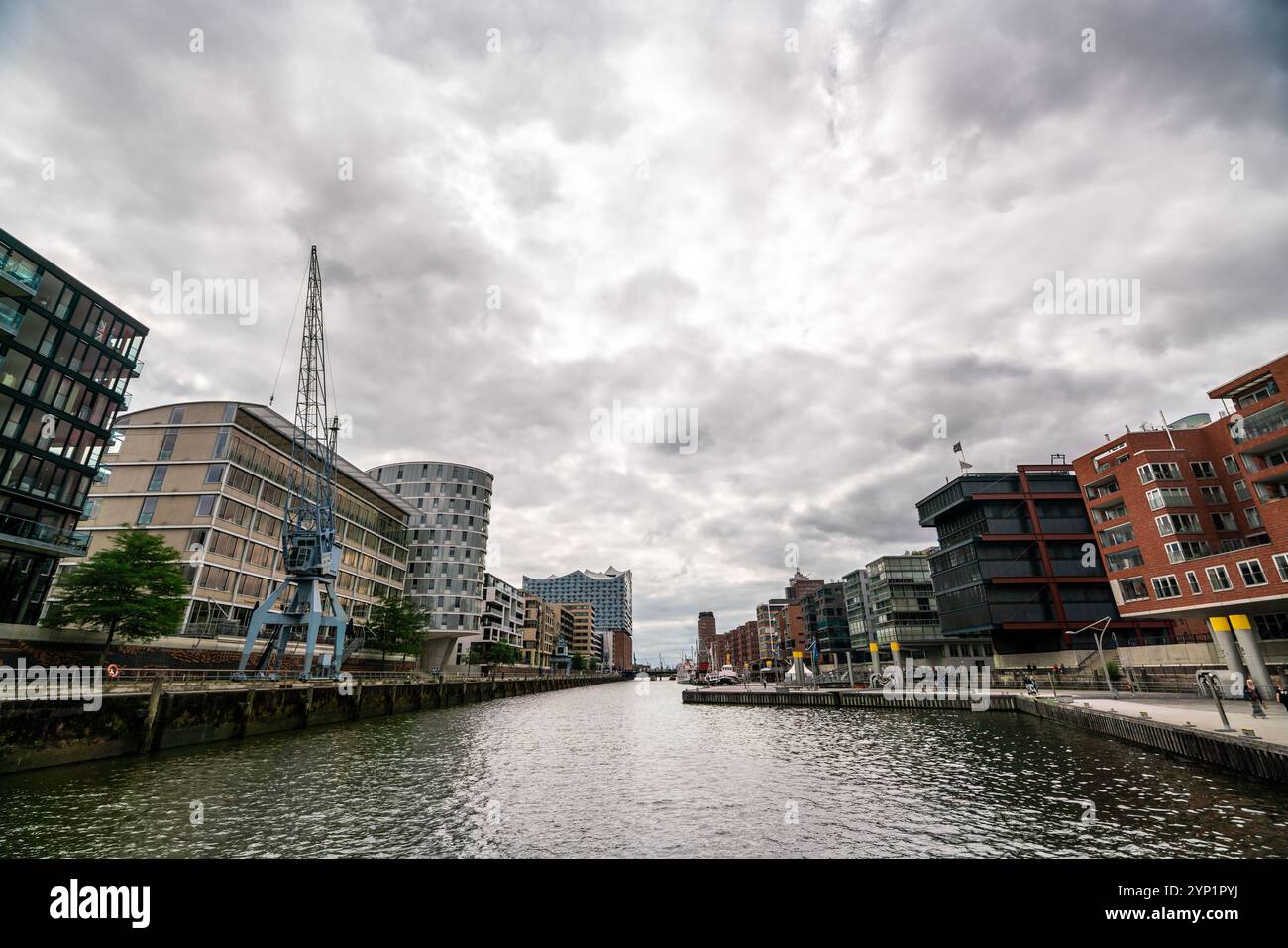 Modern Architecture Meets Waterways in Hamburg, Germany Stock Photo - Alamy