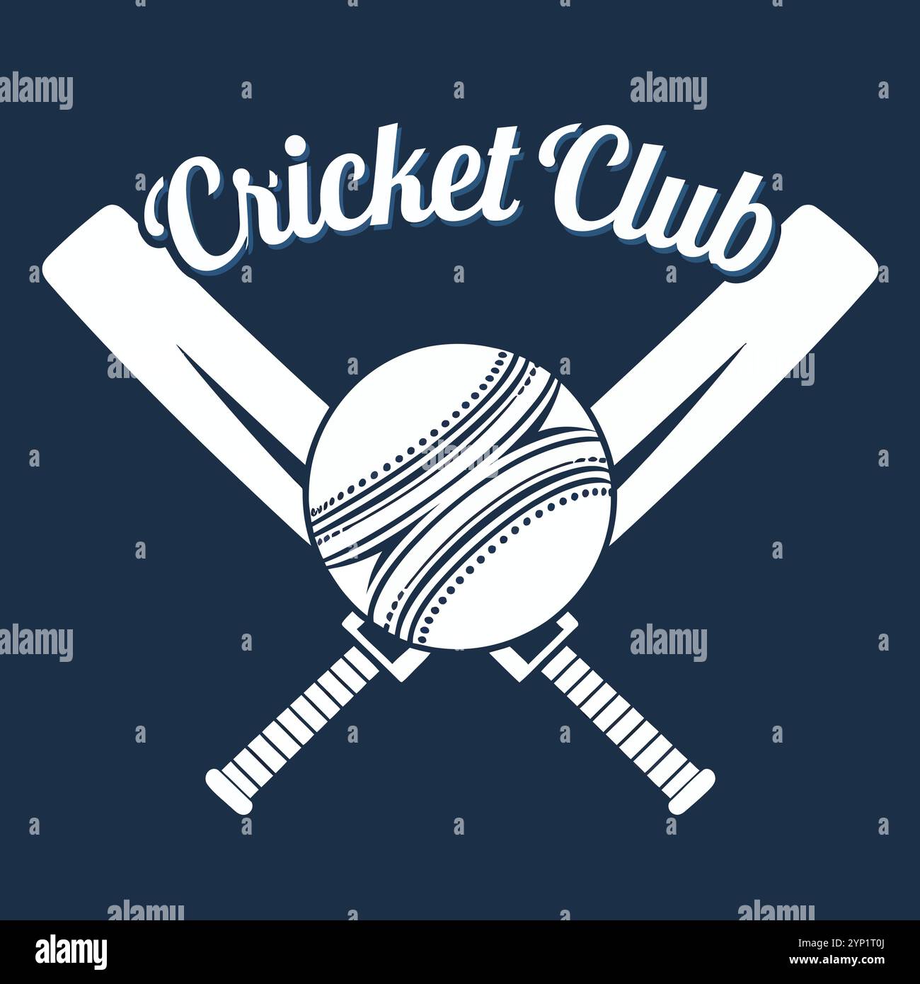 Minimal cricket logo hi-res stock photography and images - Alamy