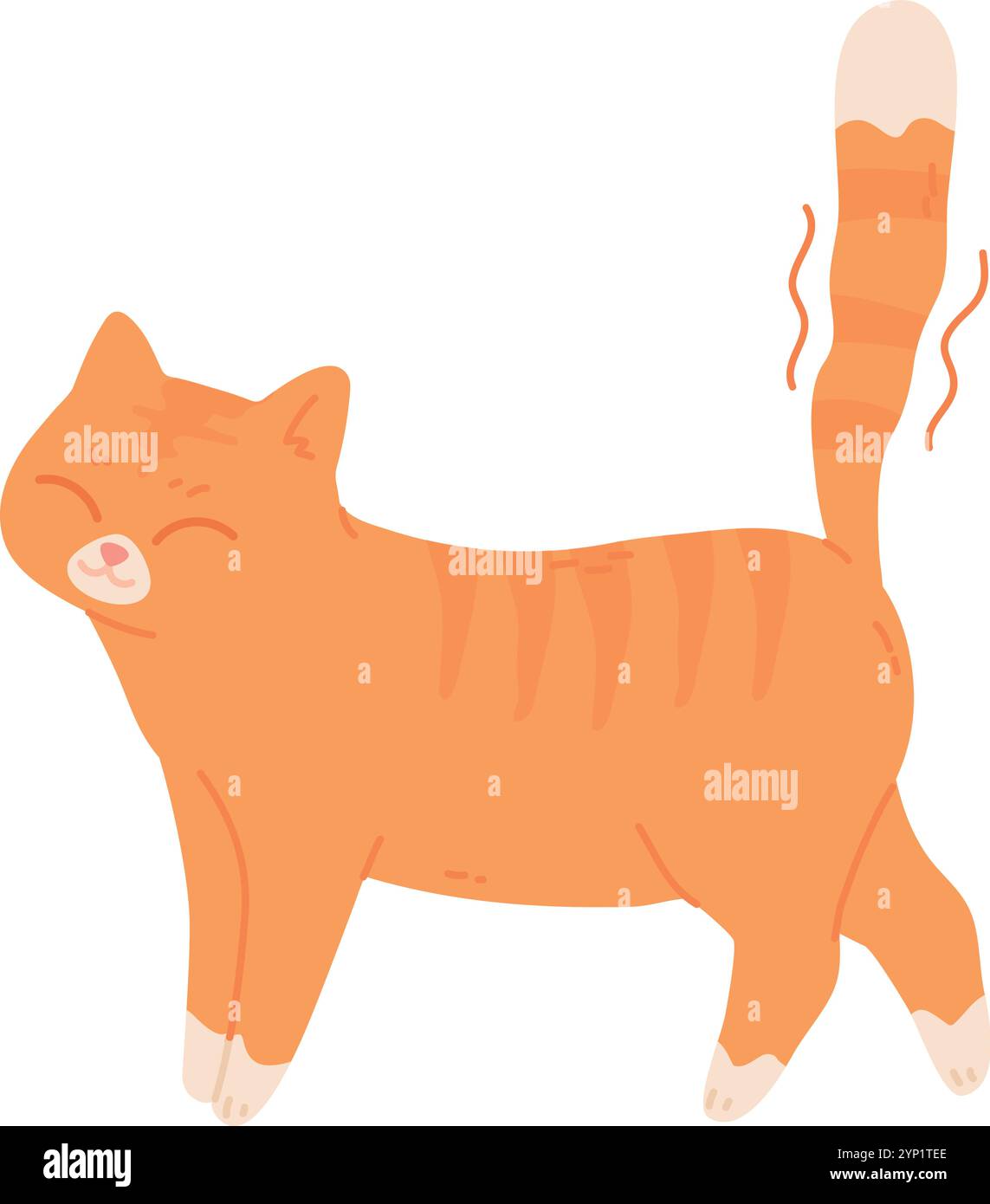 Cheerful joyful young pretty Stock Vector Images - Alamy