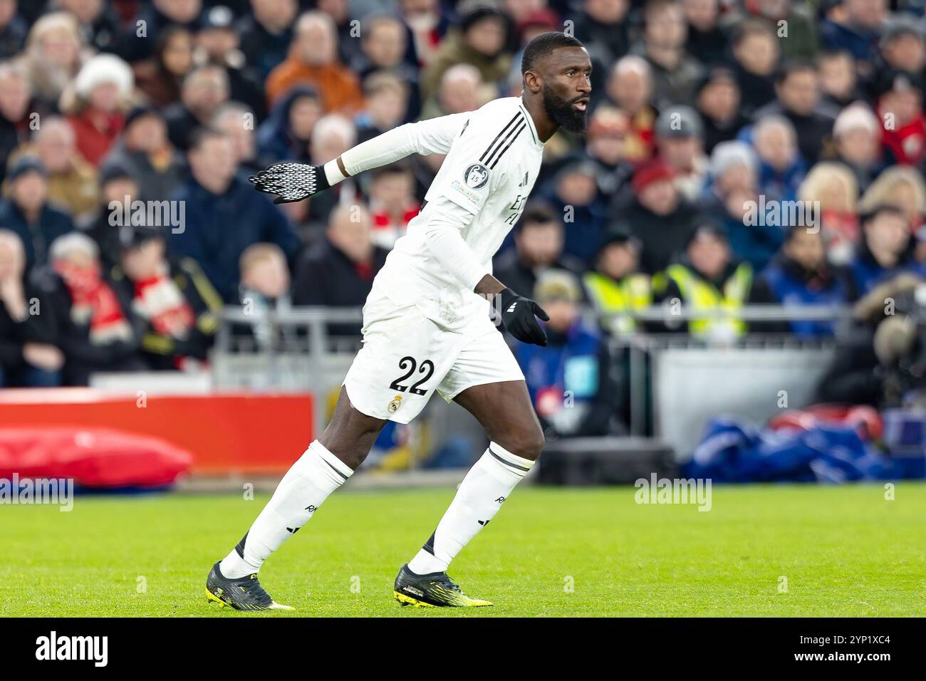 Real Madrid defender Antonio Rudiger during the UEFA Champions League ...