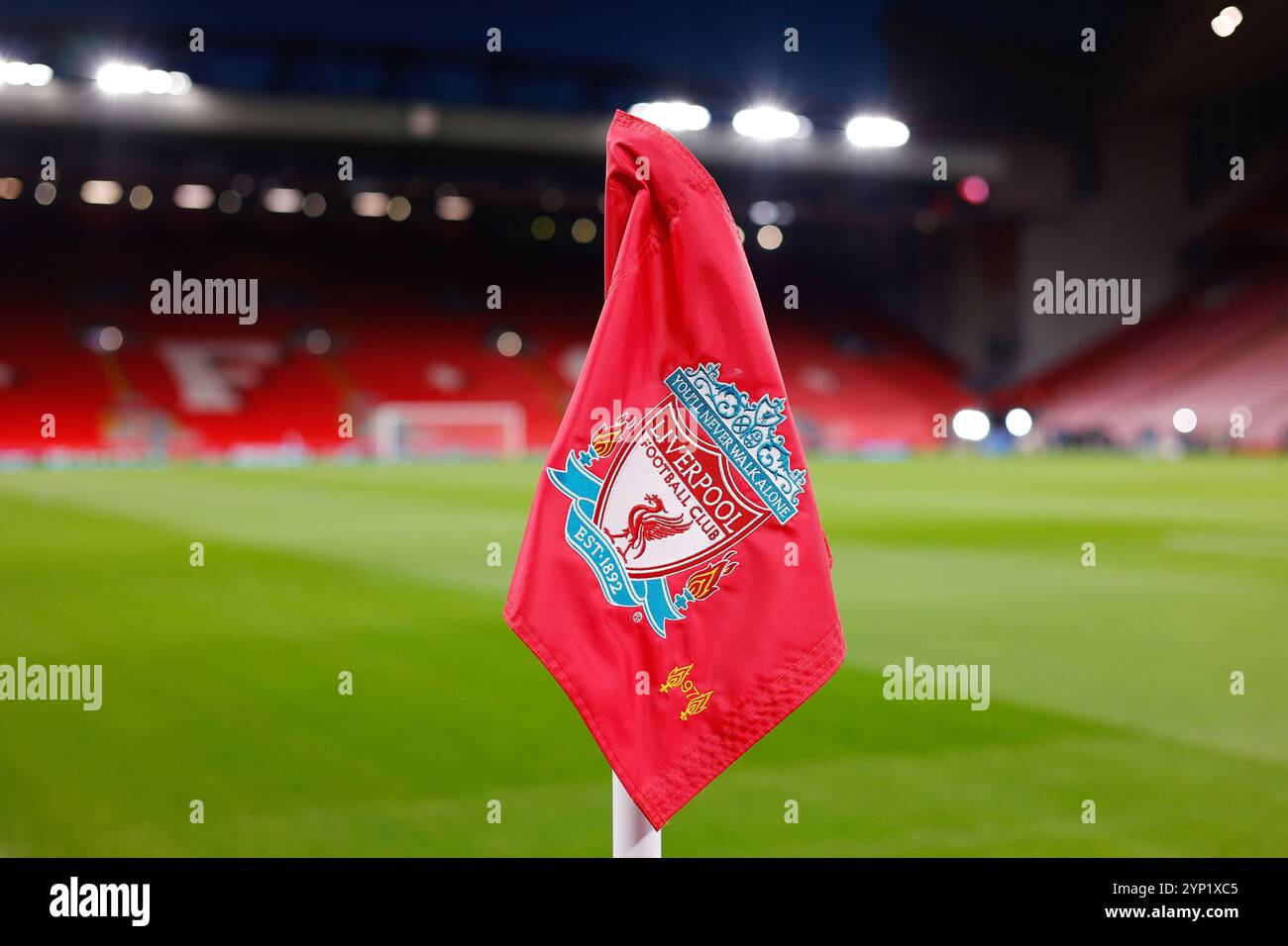Illustration, corner flag during the UEFA Champions League, League ...