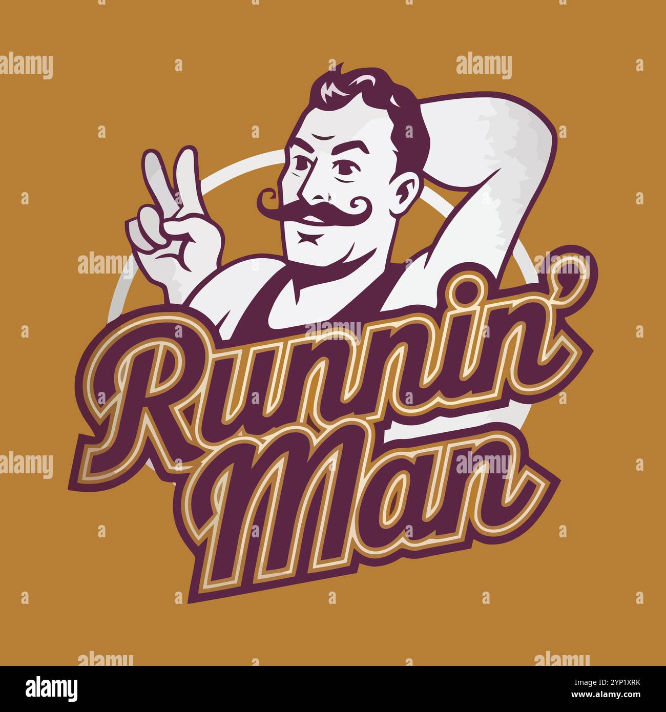 Cartoon runnin man hi-res stock photography and images - Alamy