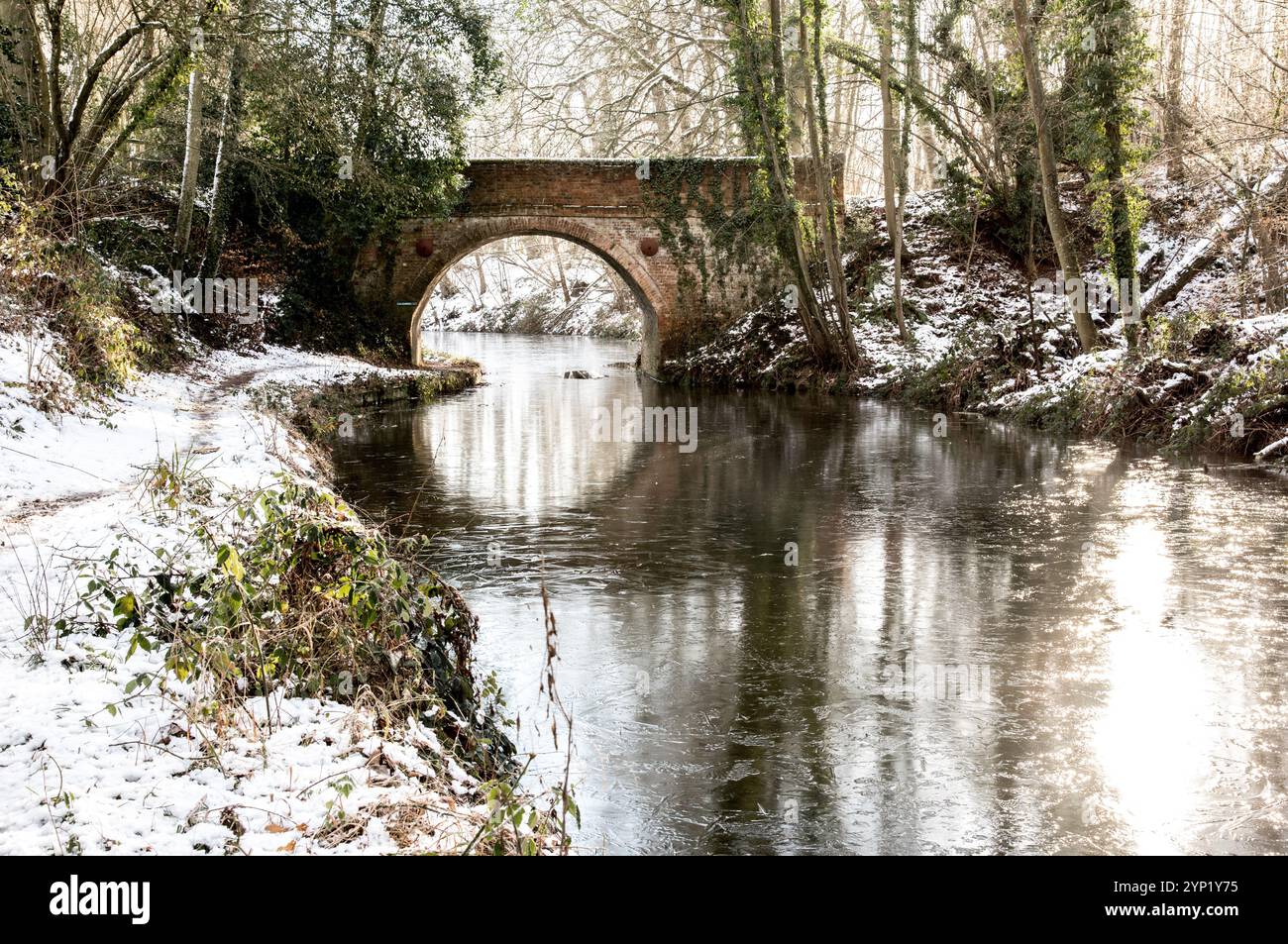 Basingstoke canal frozen hi-res stock photography and images - Alamy
