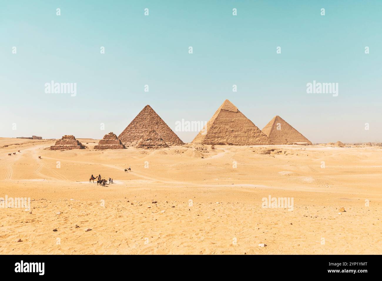 Archaeological complex of the Great Egyptian Pyramids is located on the ...