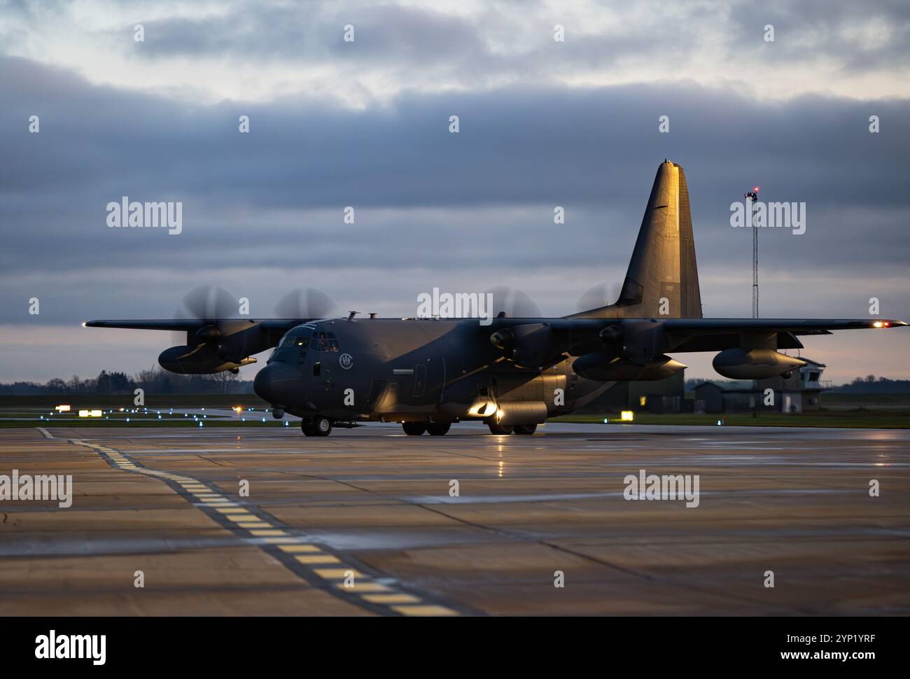 A U.S. Air Force MC-130J Commando II from the 352d Special Operations ...