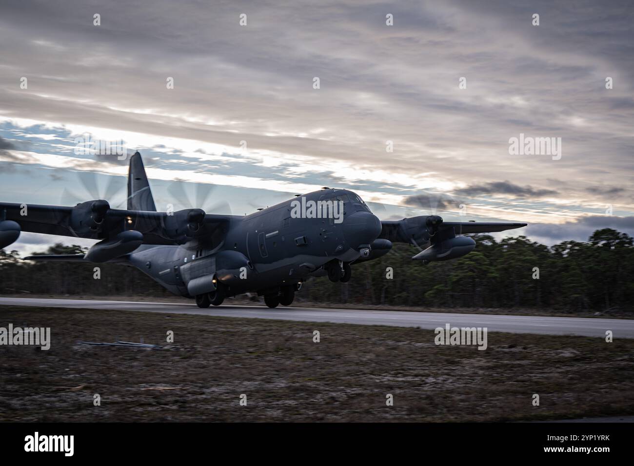 A U.S. Air Force MC-130J Commando II belonging to the 352nd Special ...
