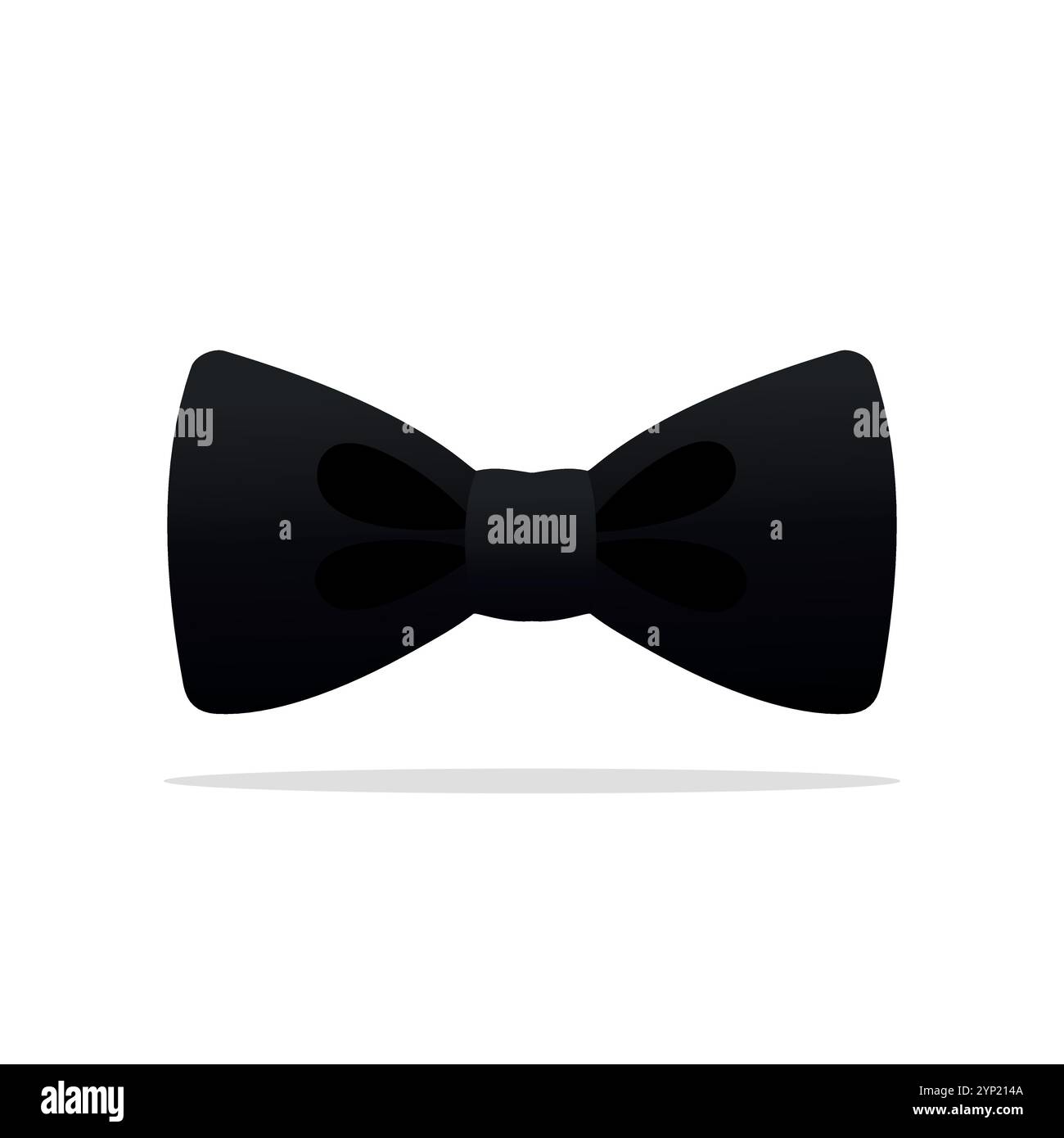 Black Bow Tie Isolated On White Background Vector Illustration Stock Vector Image And Art Alamy