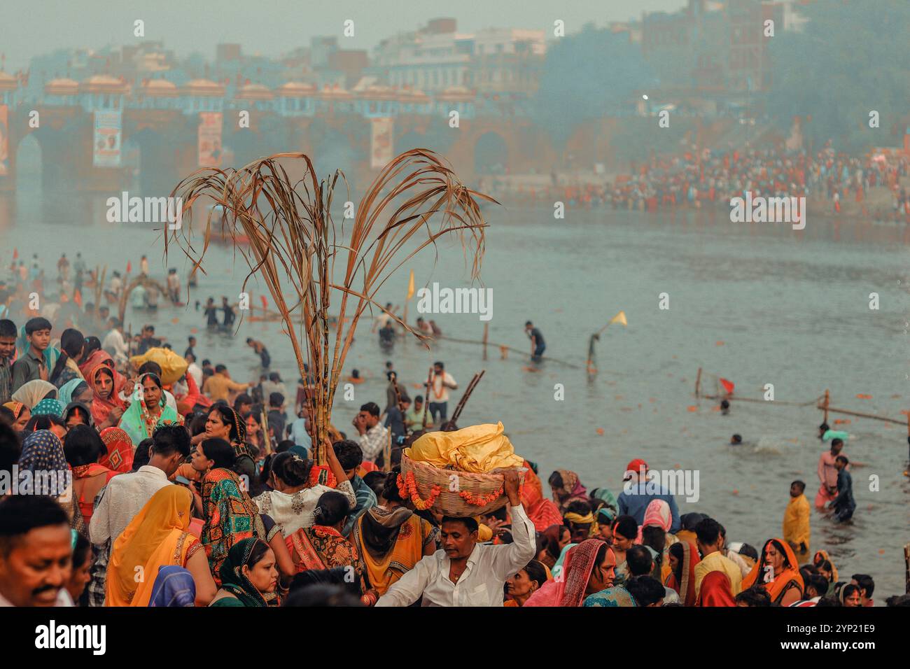 Chhath Pooja is a Festival of Uttar Pradesh & Bihar State Stock Photo ...
