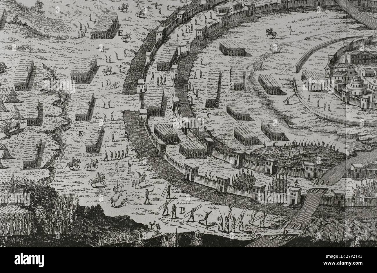 Gallic Wars (58 BC-51 BC). Siege of Alesia, 52 BC. The climactic ...