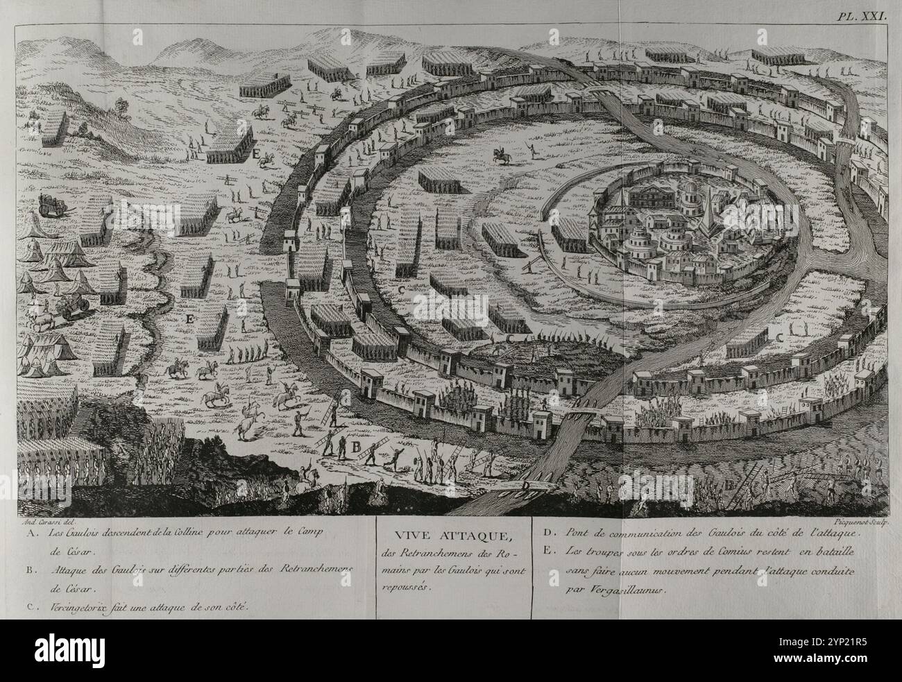 Gallic Wars (58 BC-51 BC). Siege of Alesia, 52 BC. The climactic ...