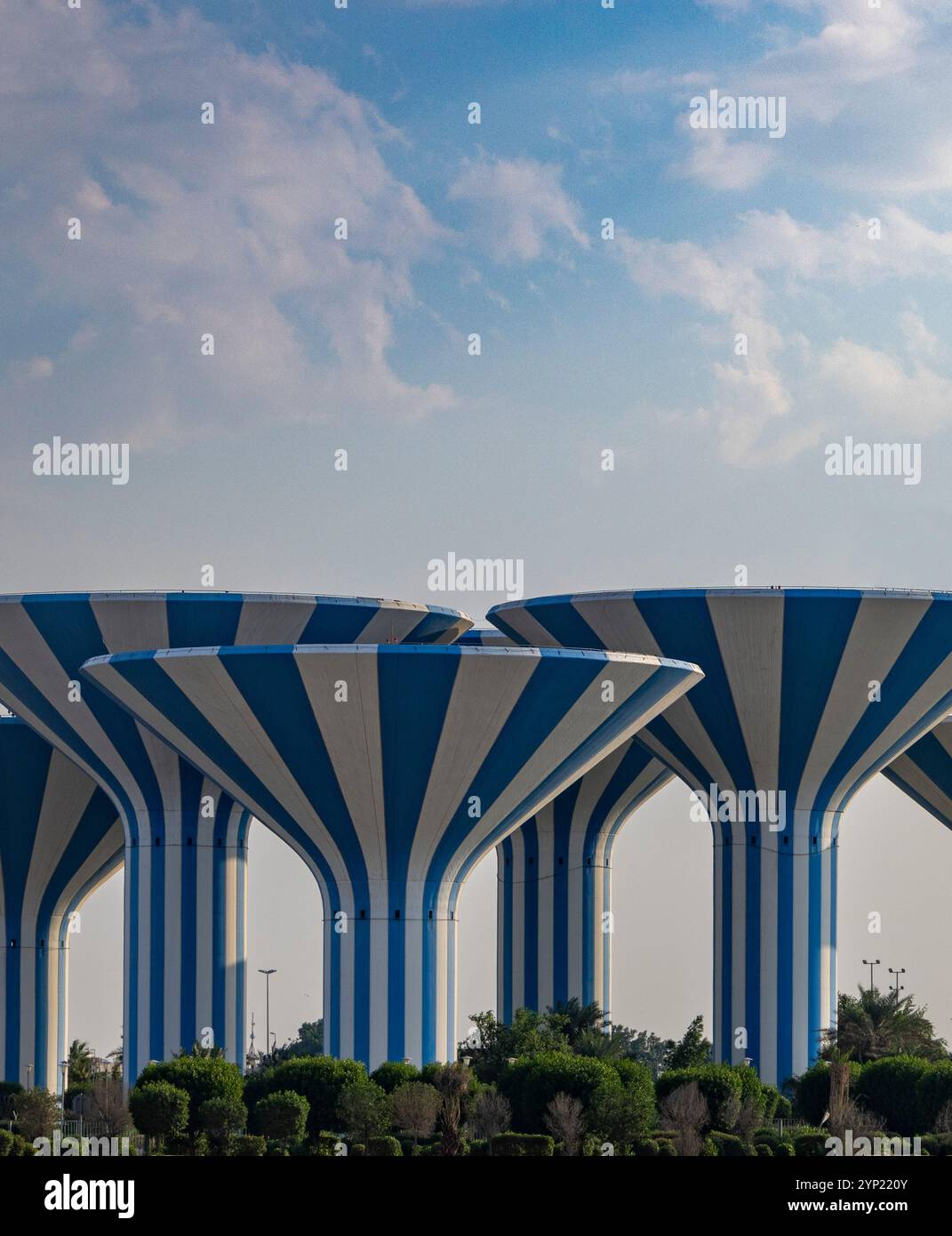group of Kuwait Water Towers , Kuwait City, Kuwait Stock Photo - Alamy