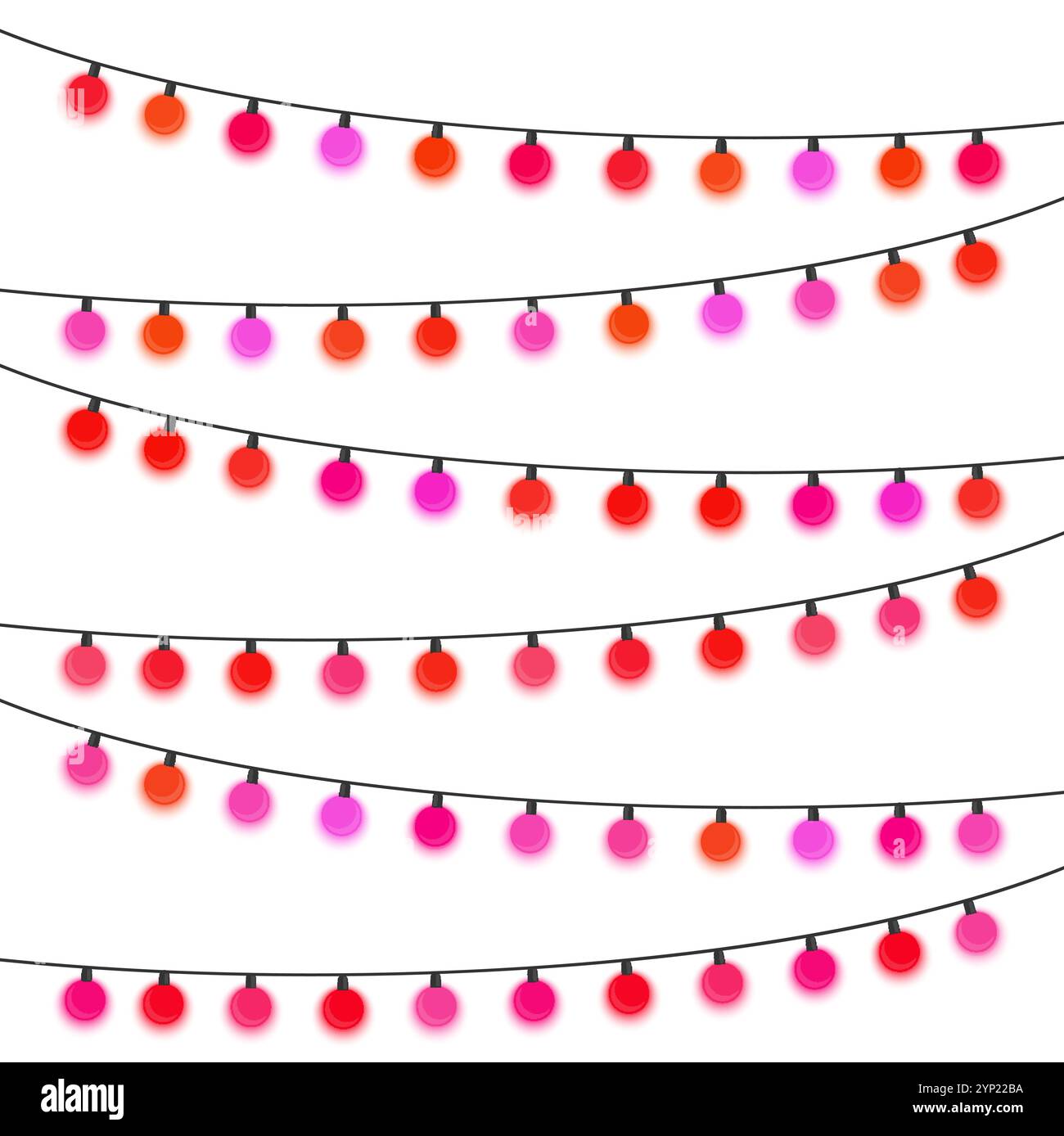 Garland light bulbs on Stock Vector Images - Alamy