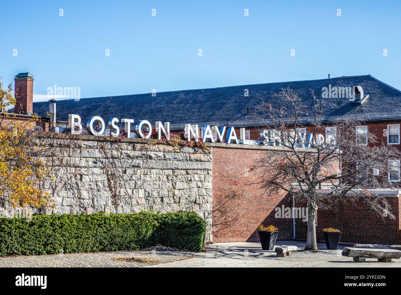 Boston Naval Shipyard in Boston USA Stock Photo - Alamy