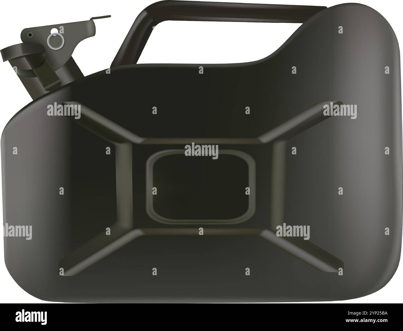 Metal gasoline canister. Realistic jerrycan petrol container isolated ...