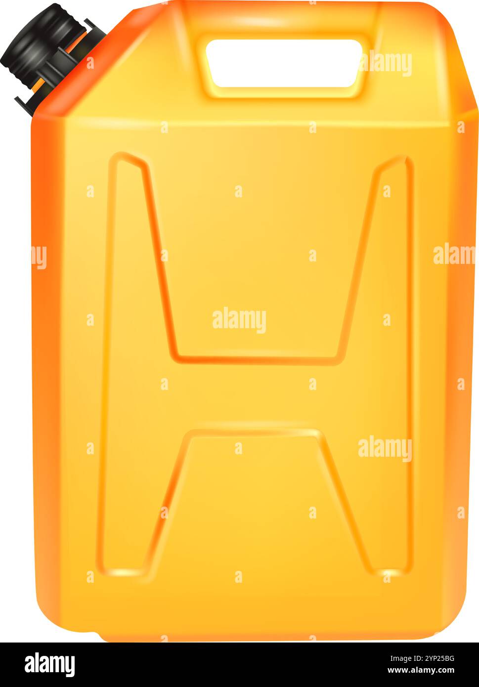 Metal canister. Fuel industrial container realistic mockup isolated on ...