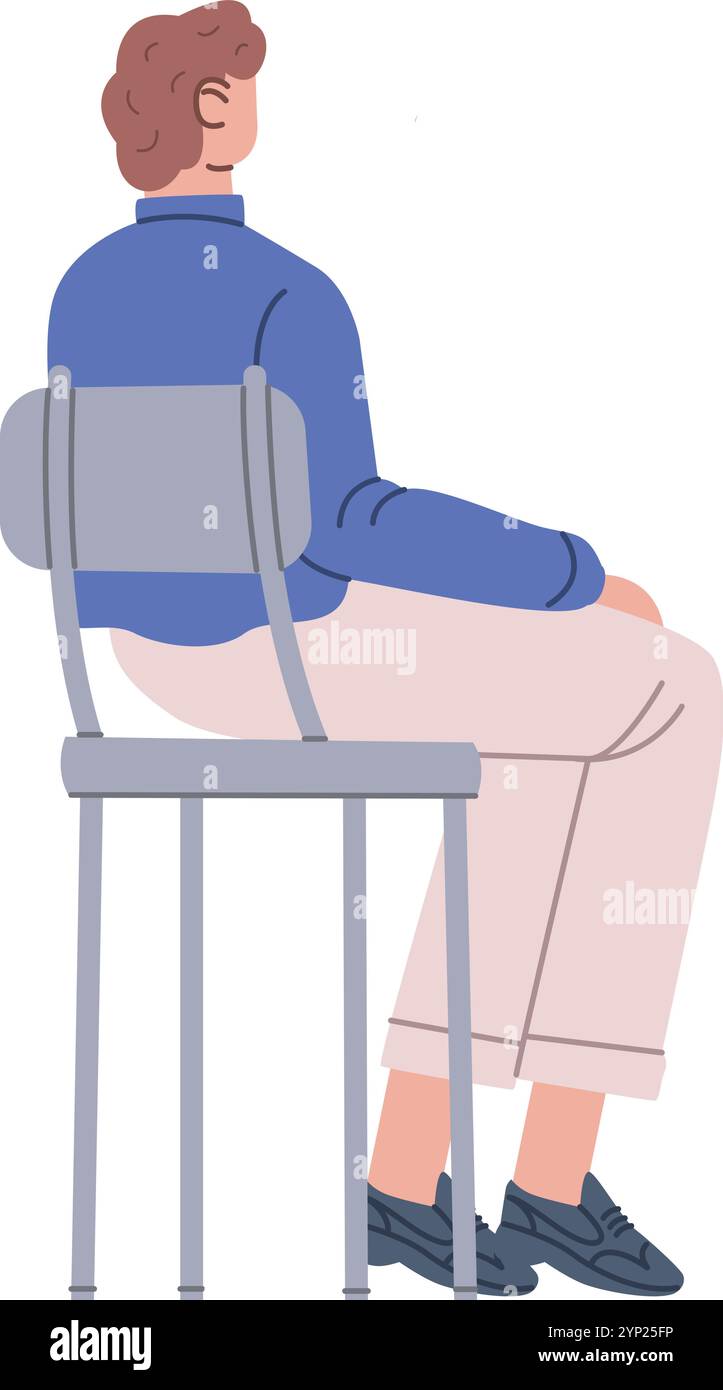 Man hands behind back rear view Stock Vector Images - Alamy