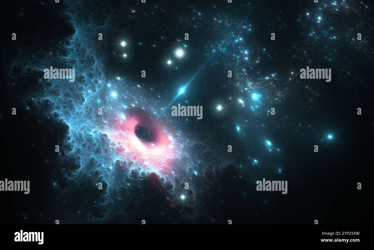 Black hole in the nebula Stock Photo - Alamy