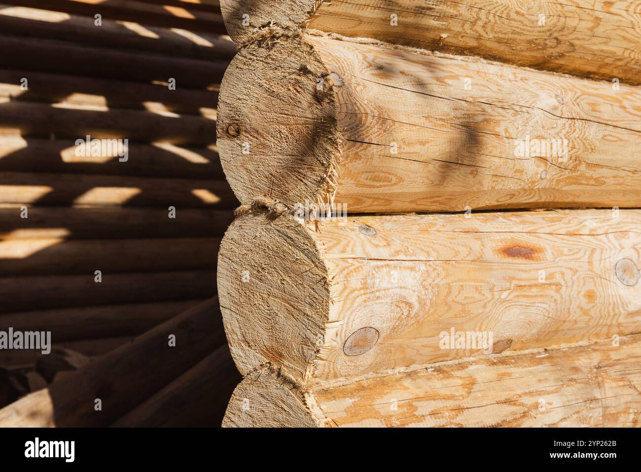 Log cabin under construction hi-res stock photography and images - Alamy