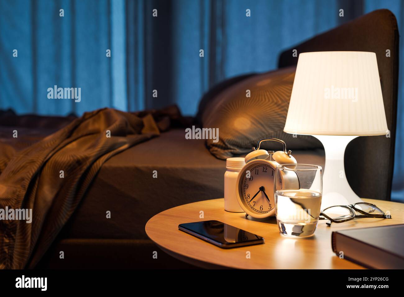 Medication on bedside table hi-res stock photography and images - Alamy