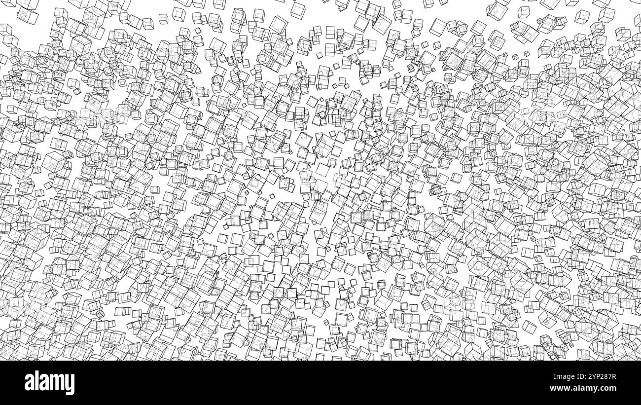 Wireframe Boxes. Sketch style Stock Vector Image & Art - Alamy