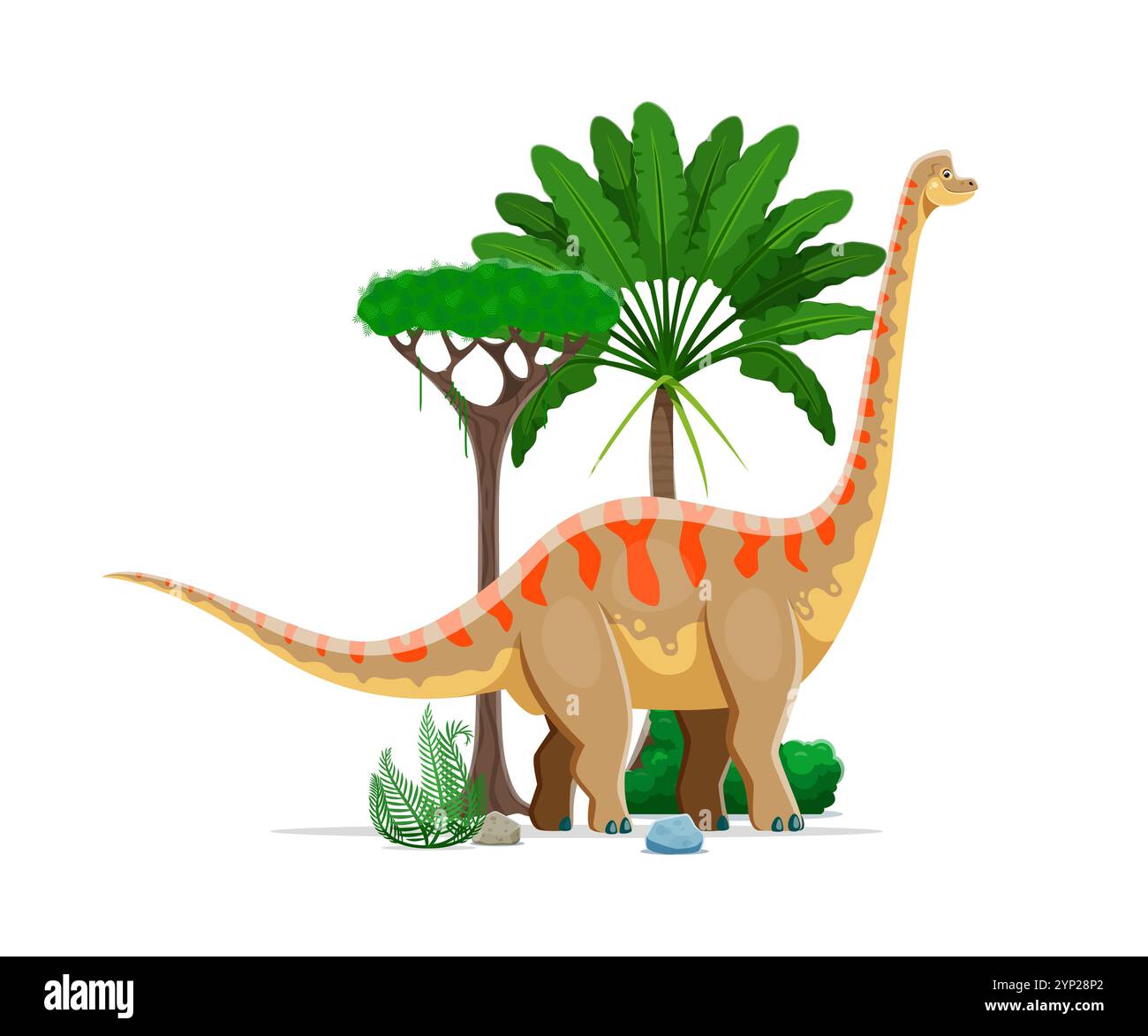 Brachiosaurus prehistoric dinosaur character. Late Jurassic ...