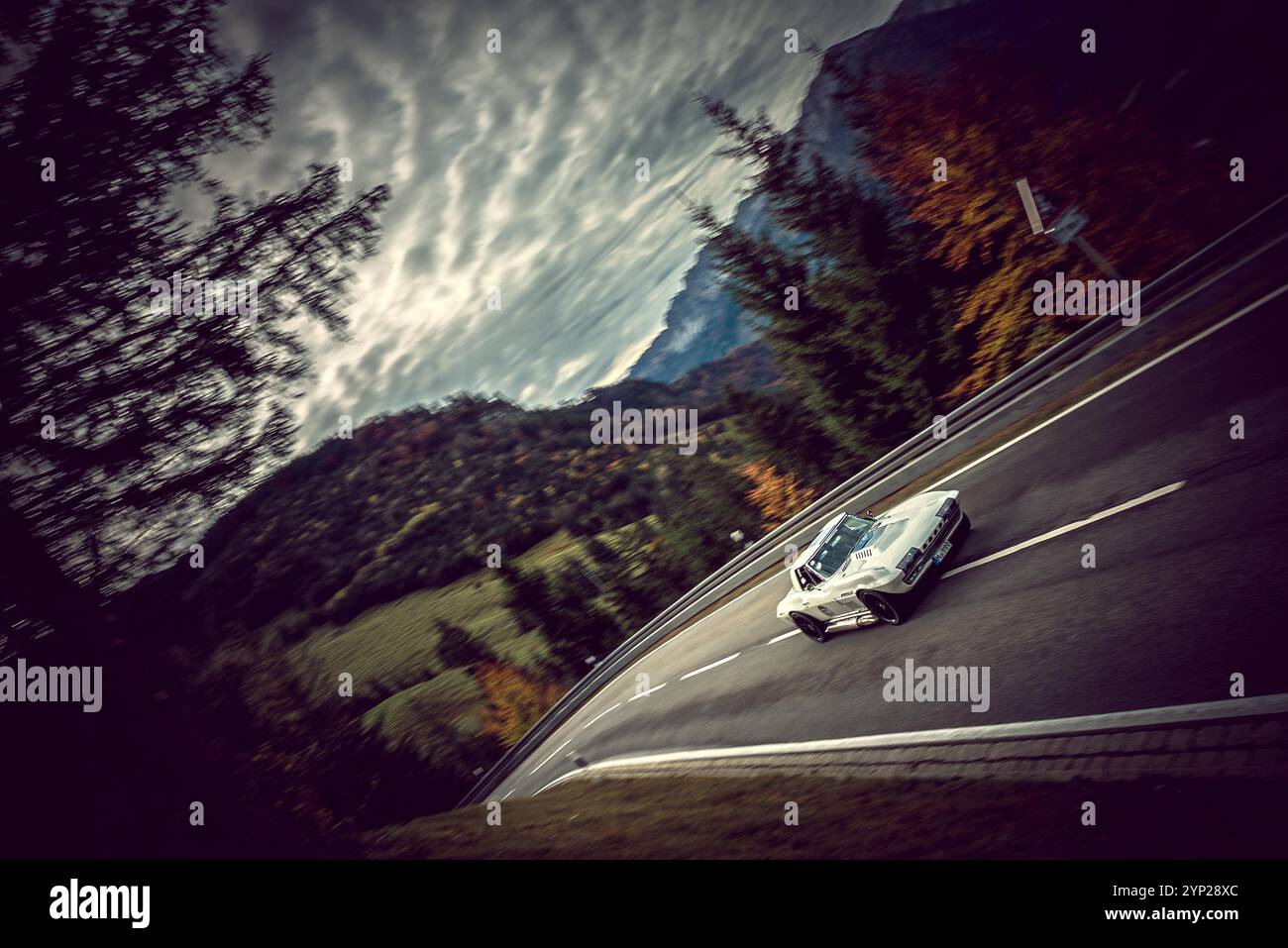 Classic Chevrolet Corvette C2 Stingray at Classic Car Race, Jochpass ...