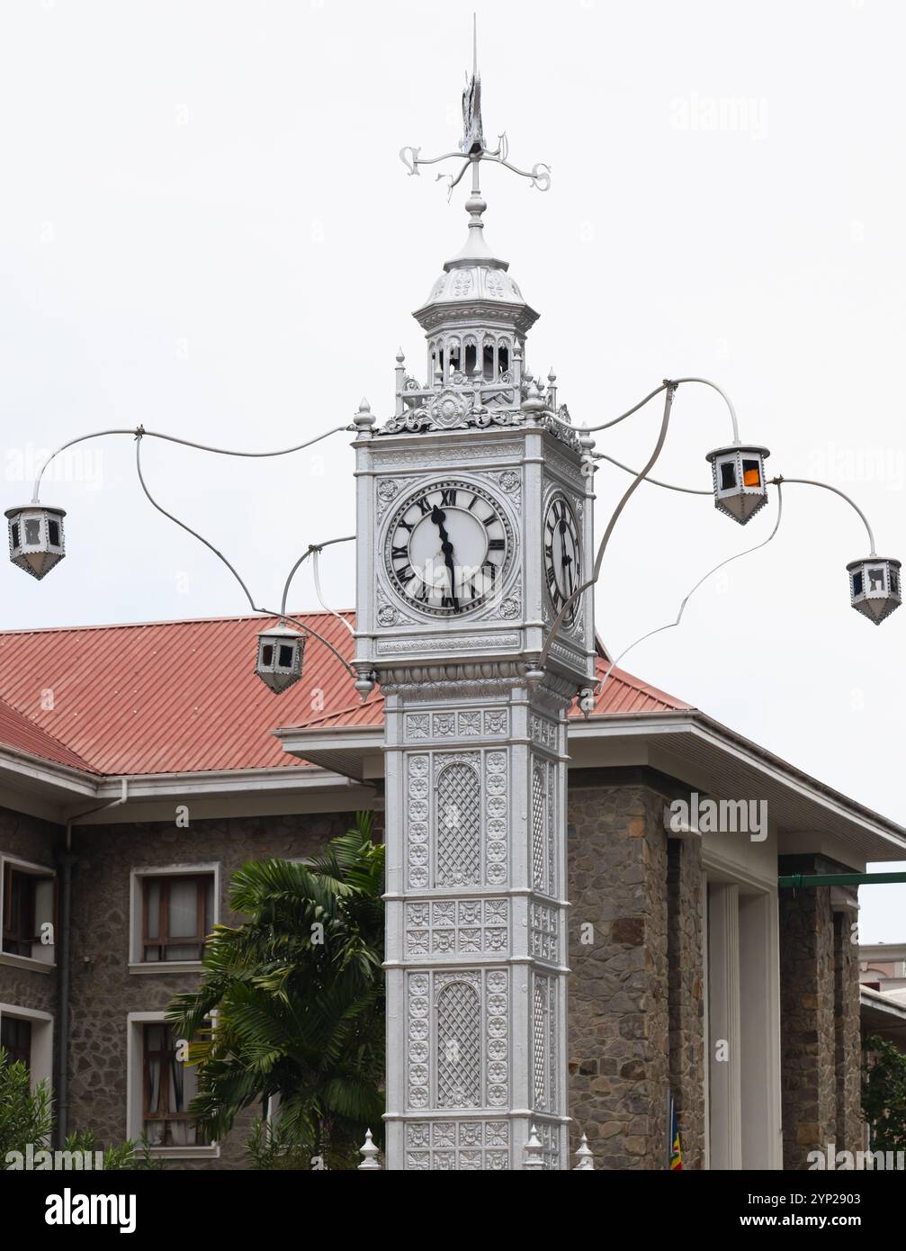 Old Clock tower, one of the most popular landmarks of the old town of ...