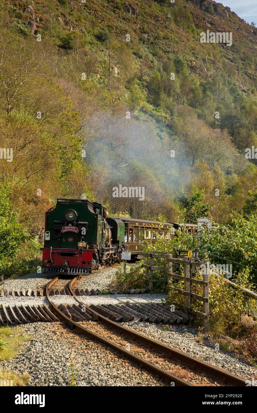 UK, Wales, Gwynedd, Snowdonia, Beddgelert, Aberglaslyn, Welsh Highland ...